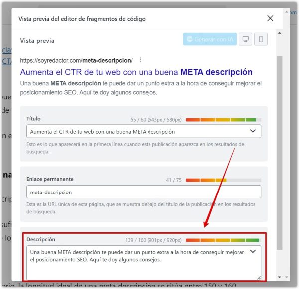 Aumenta el CTR de tu web con una buena META descripción